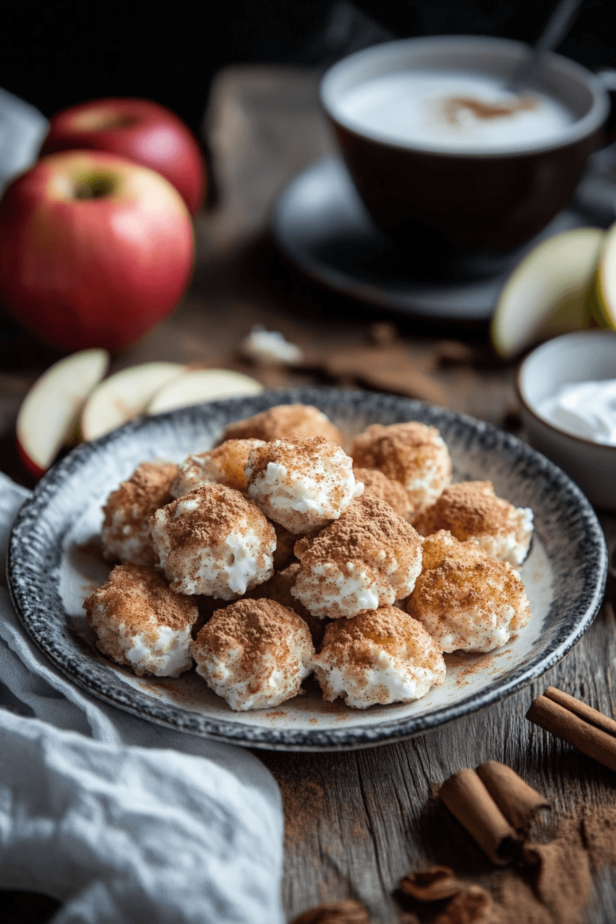 Cinnamon Apple Cottage Cheese Bites, 5-star Cozy, Easy Fall Recipe